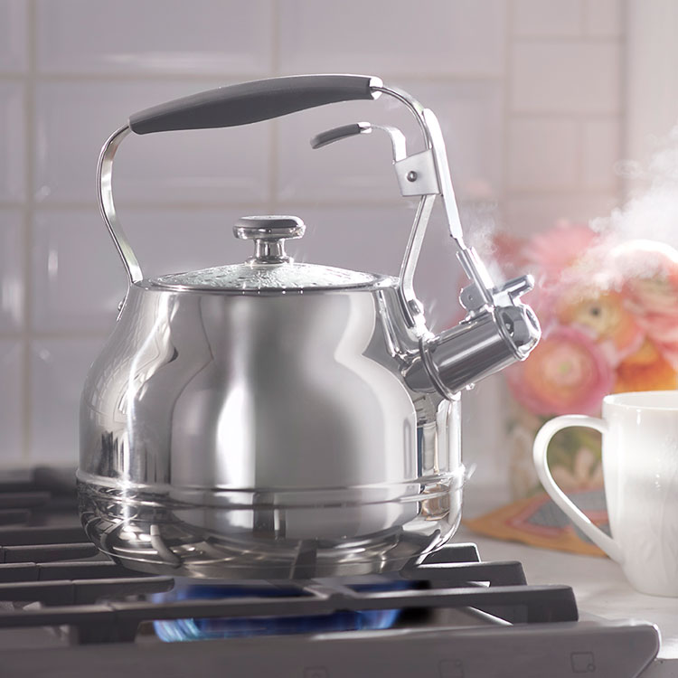steaming kettle